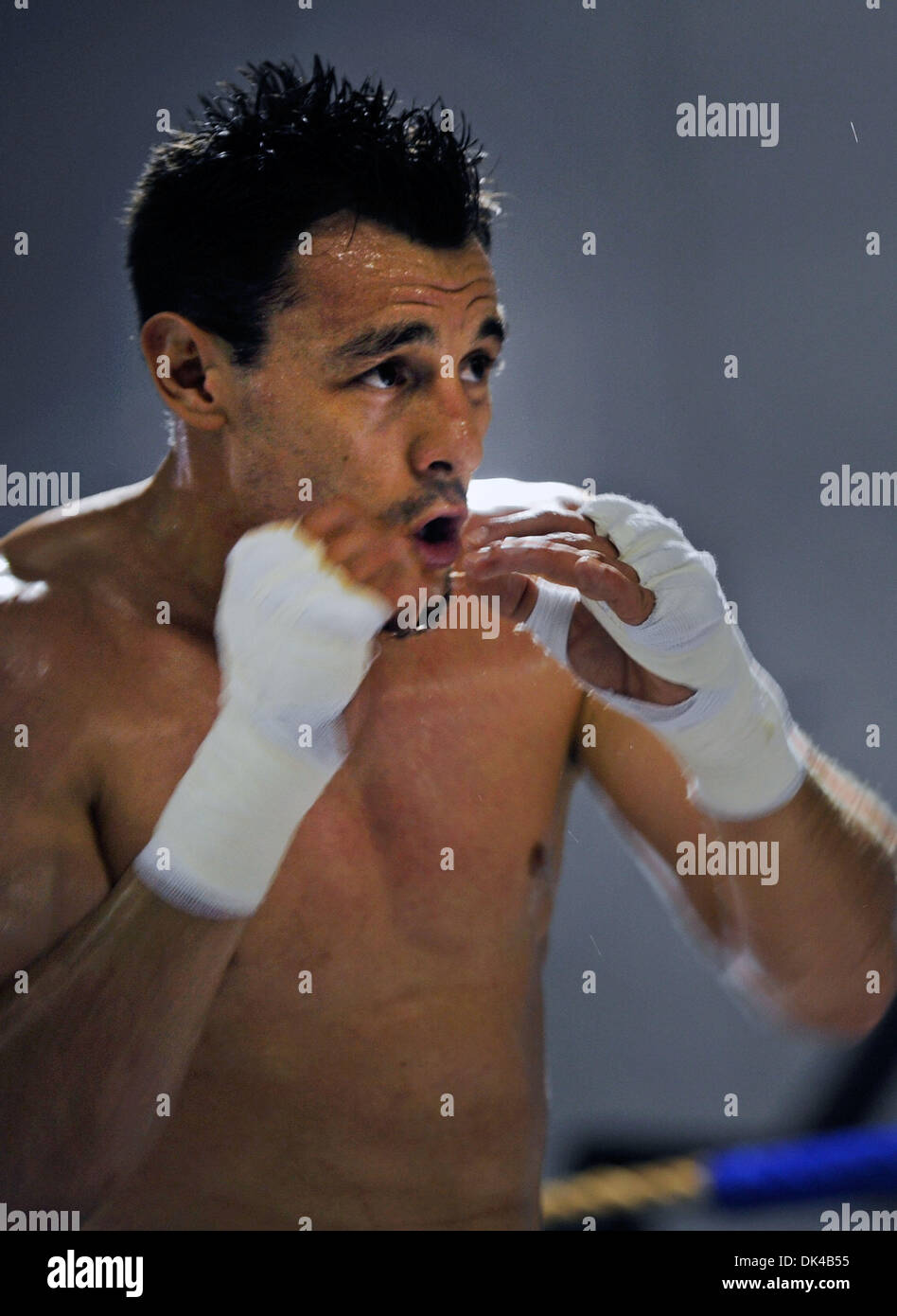 March 29, 2011 - Las Vegas, Nevada, USA - Boxer ROBERT GUERRERO appears ...