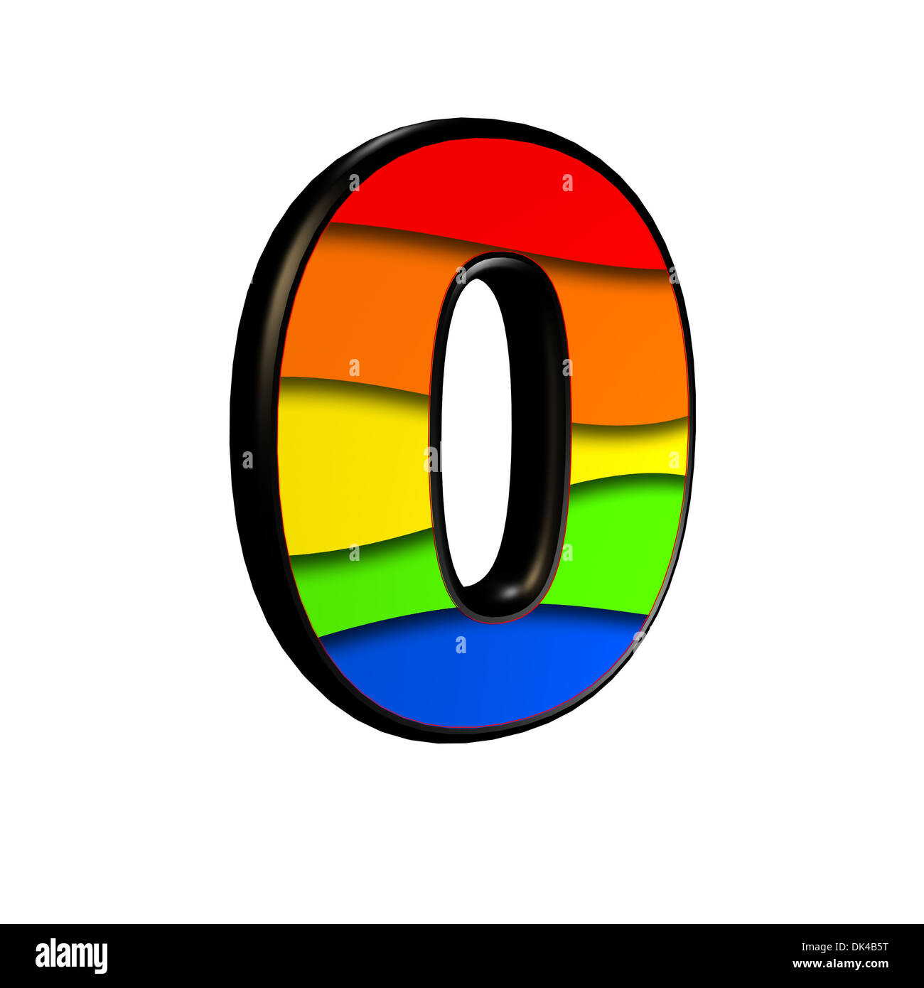 Digit 0 Cut Out Stock Images & Pictures - Alamy