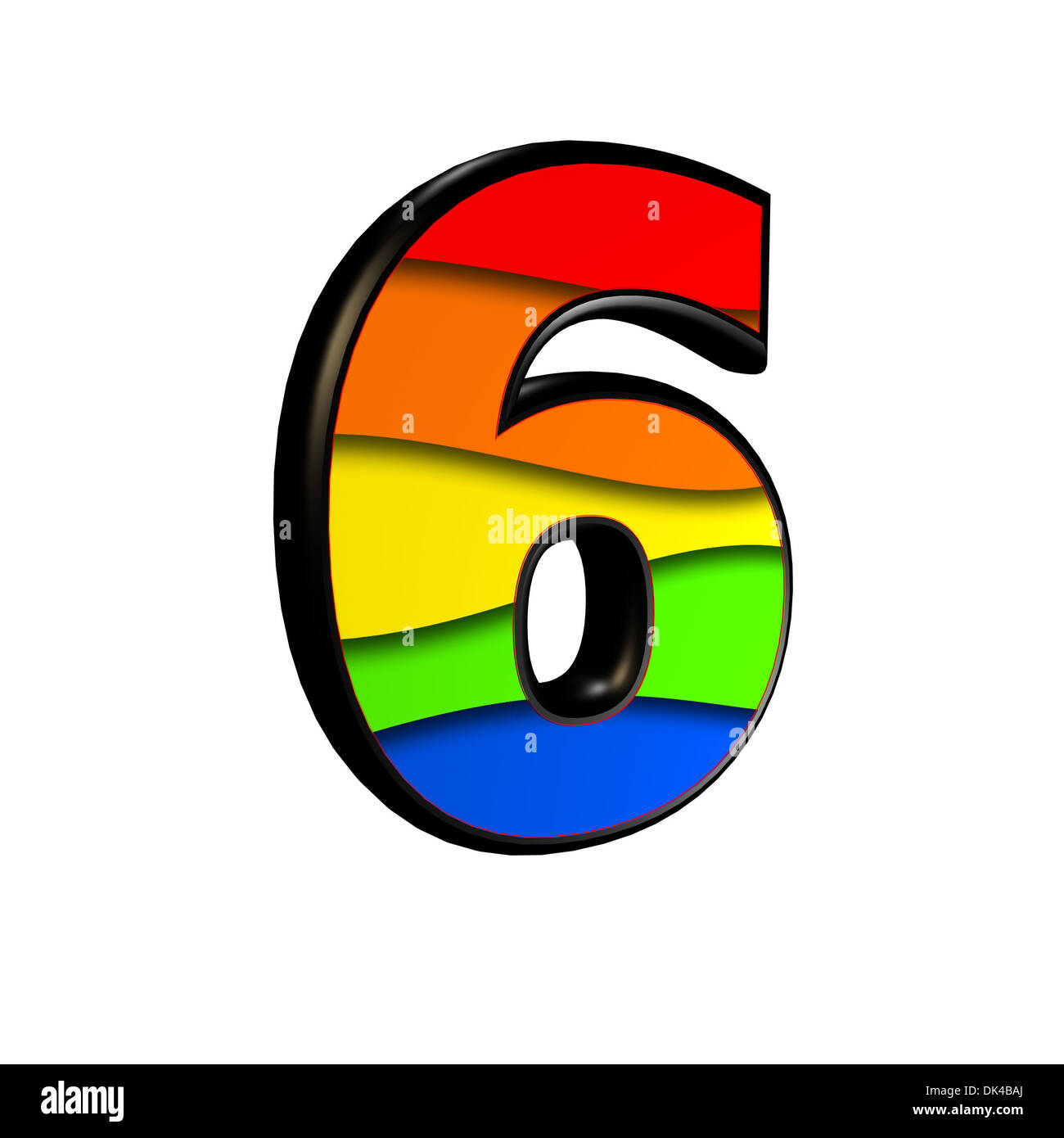 Rainbow color design number hi-res stock photography and images - Alamy