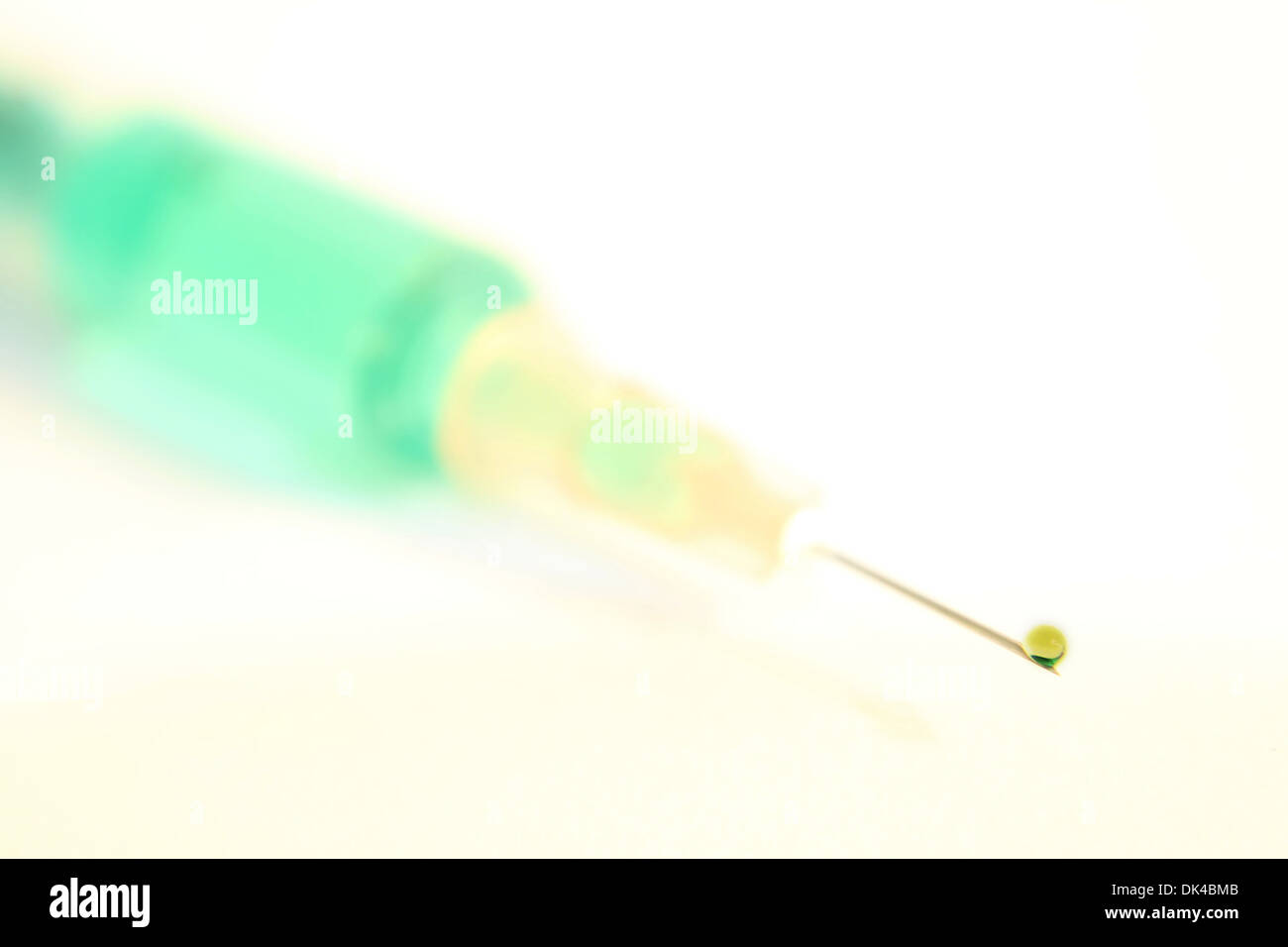 The drop of poison on top of needle Stock Photo - Alamy