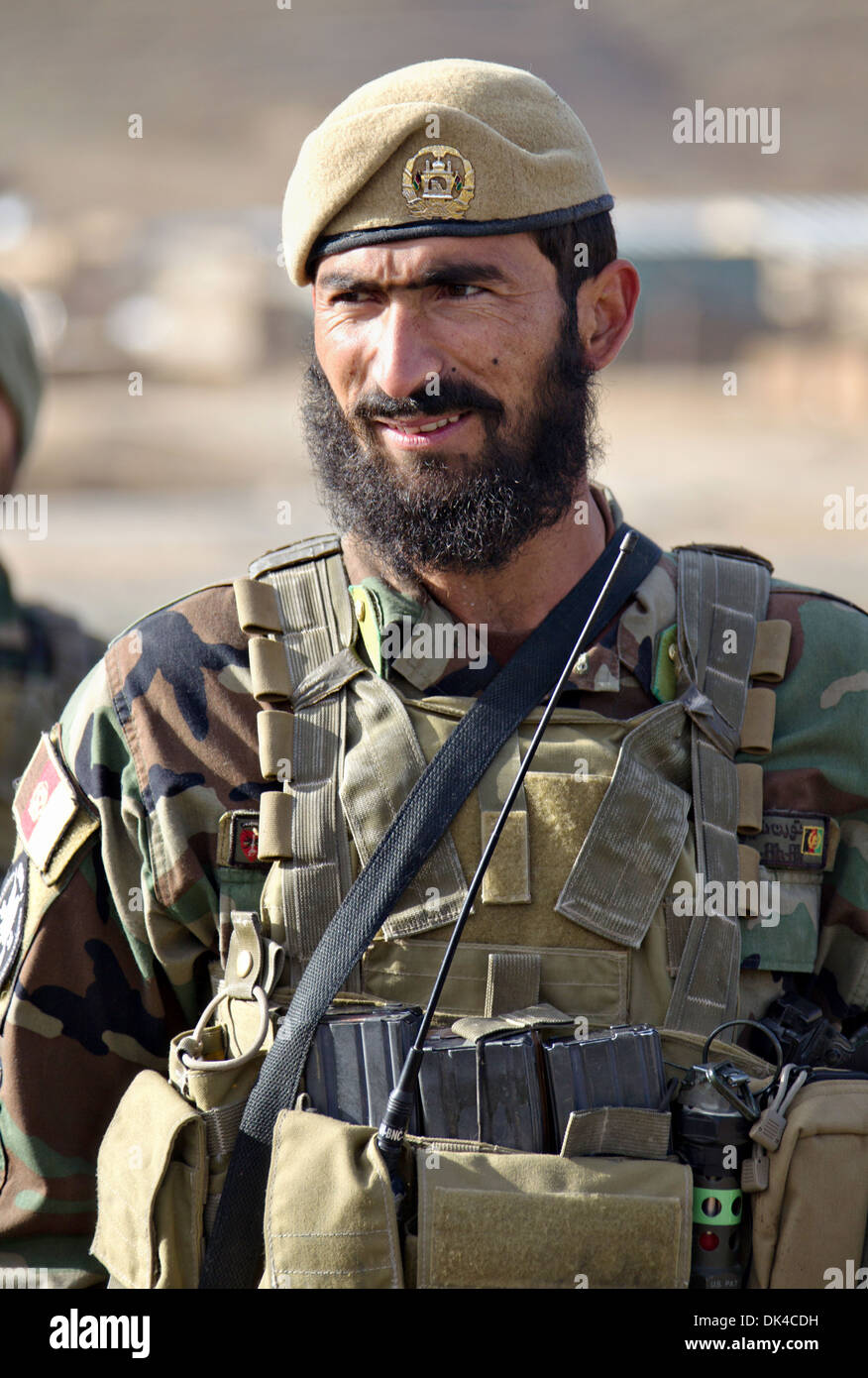 An Afghan National Army Special Forces Commando With The 6th Special