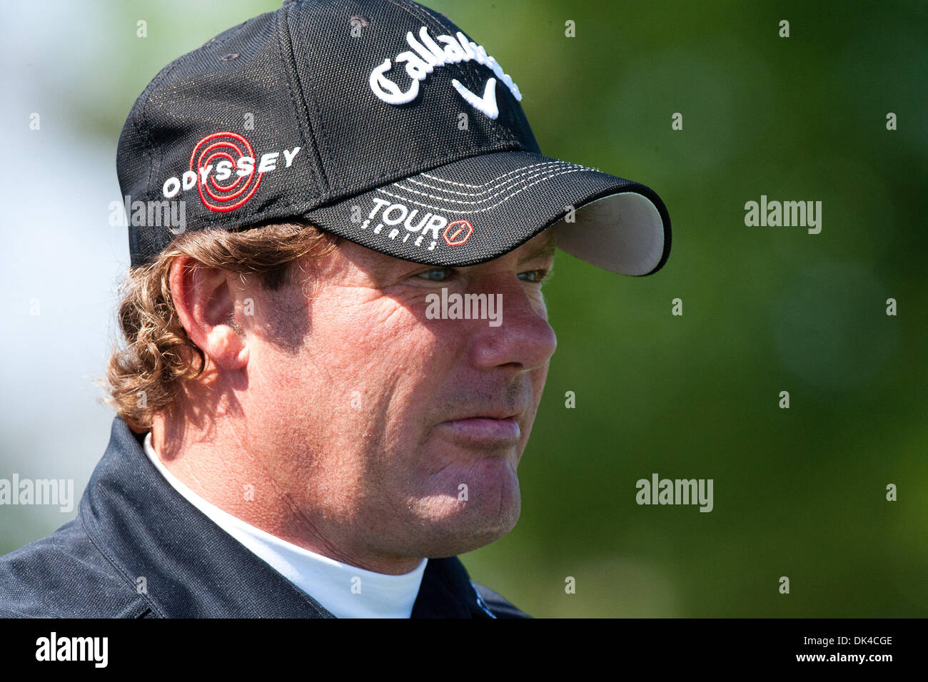 Mar. 31, 2011 - Houston, Texas, U.S - Alex Cejka looks out at the golf ...
