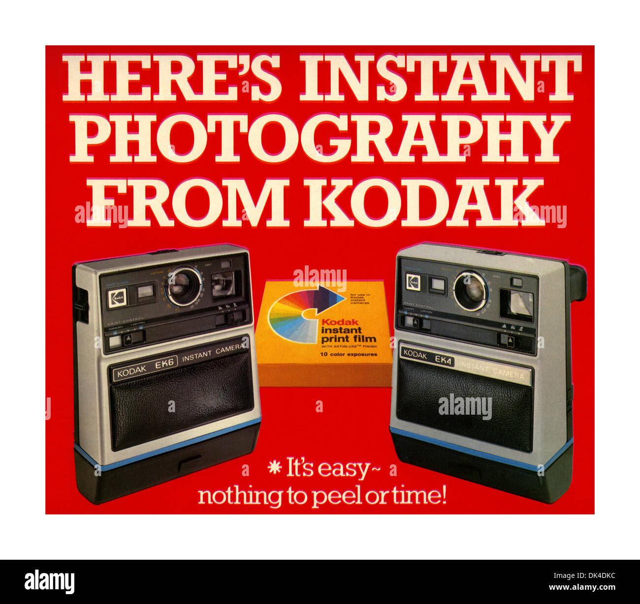 Archive/Kodak Instant Camera EK6 1976 launch press ad photography for ...