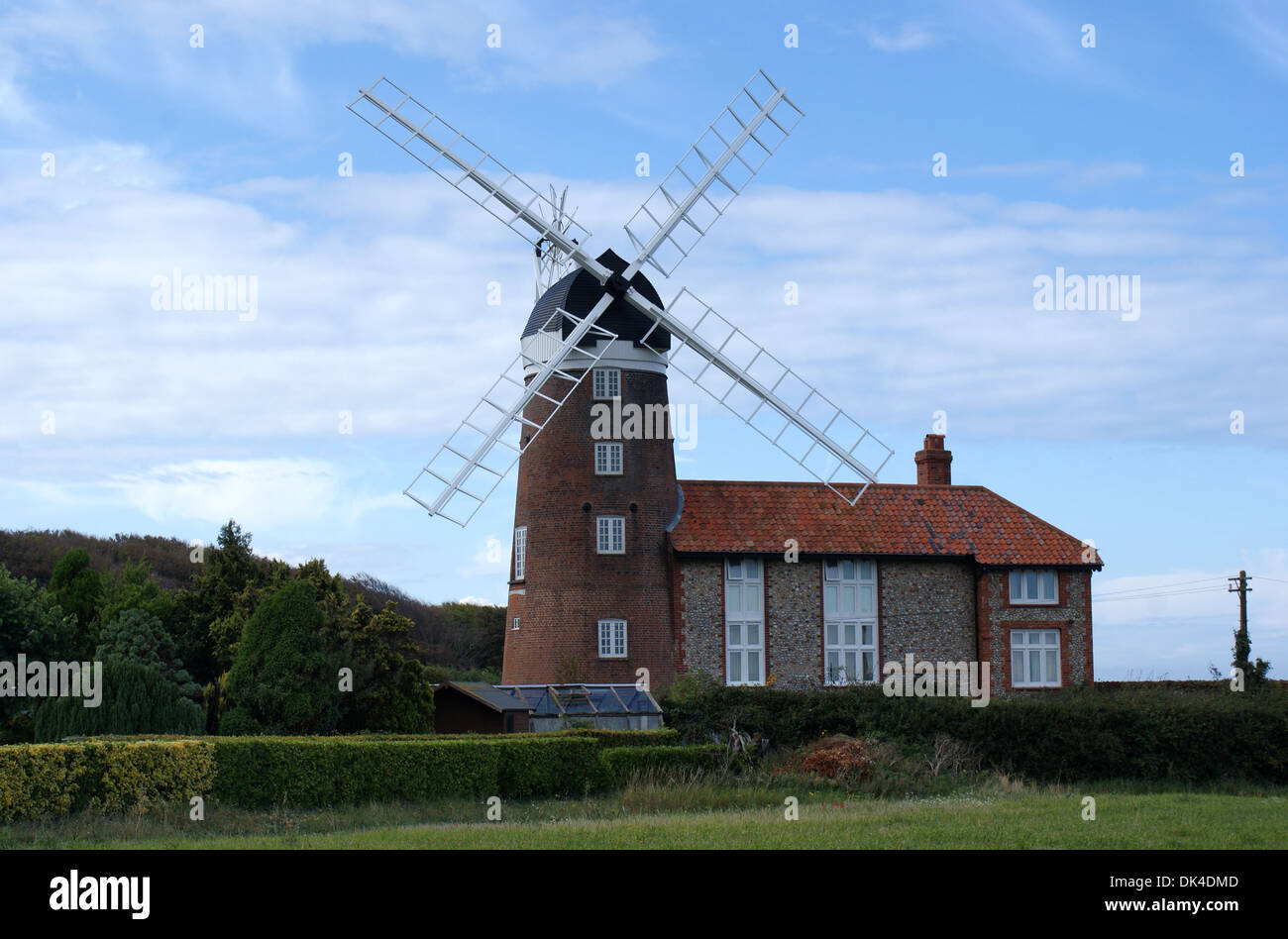Weybourne Mill in Norfolk UK Stock Photo - Alamy