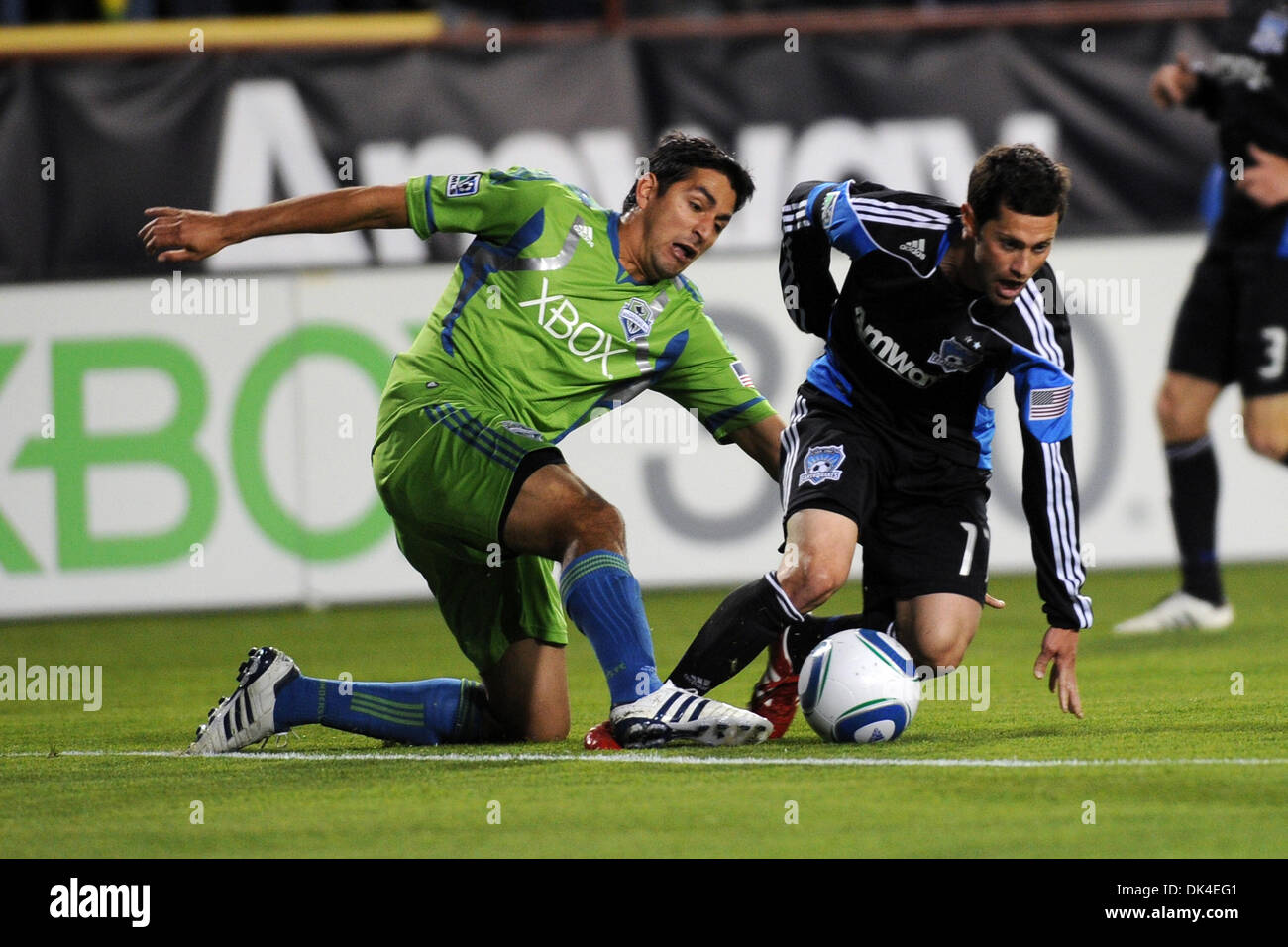 Apr. 2, 2011 - Santa Clara, California, U.S - Sounders FC midfielder ...