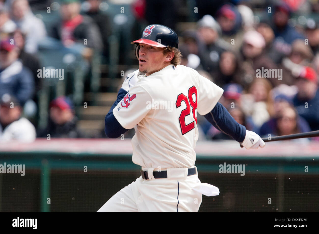 Apr. 2, 2011 - Cleveland, Ohio, U.S - Cleveland left fielder Travis ...