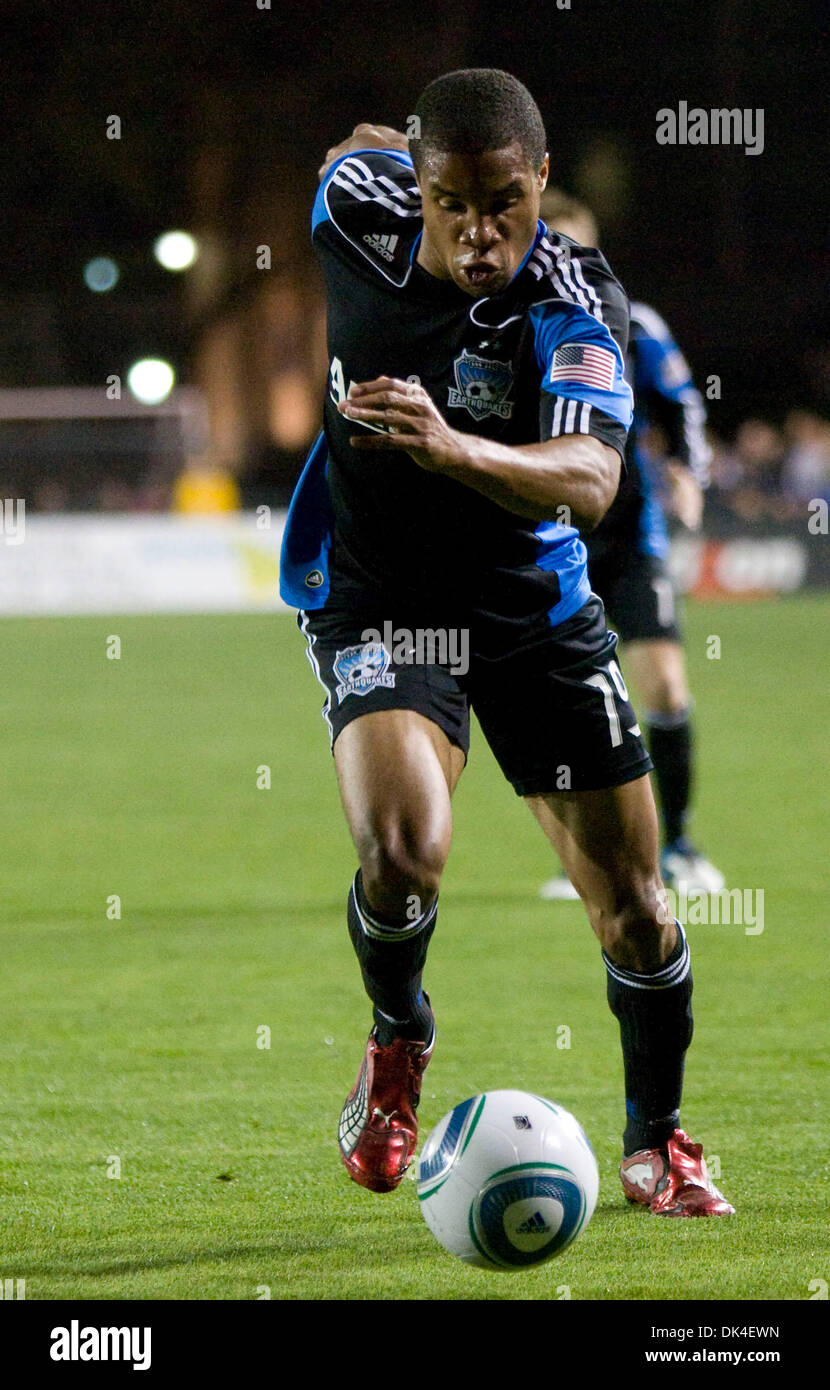 Apr. 2, 2011 - Santa Clara, California, U.S. - Earthquakes forward RYAN ...
