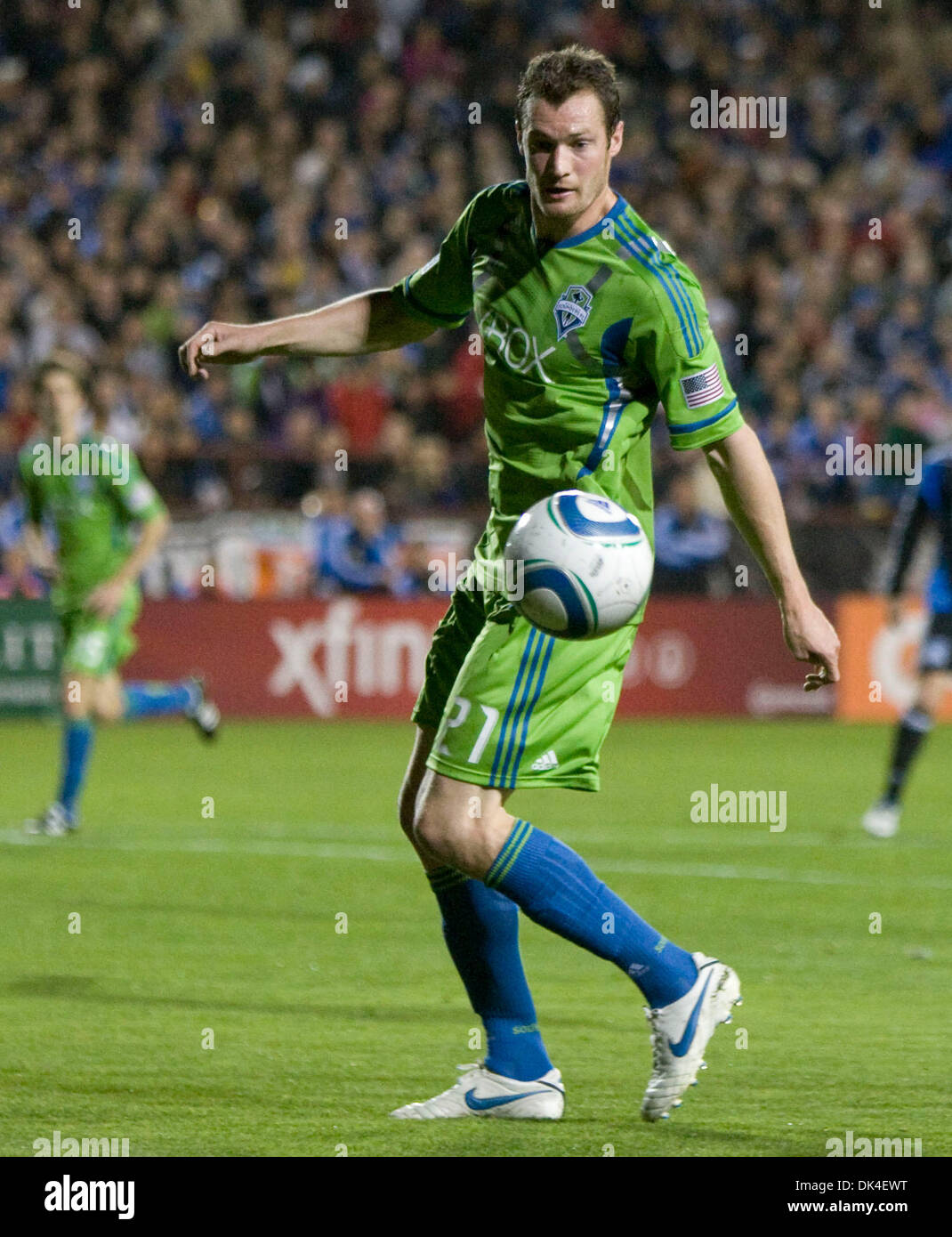 Apr. 2, 2011 - Santa Clara, California, U.S. - Seattle Sounders NATE ...