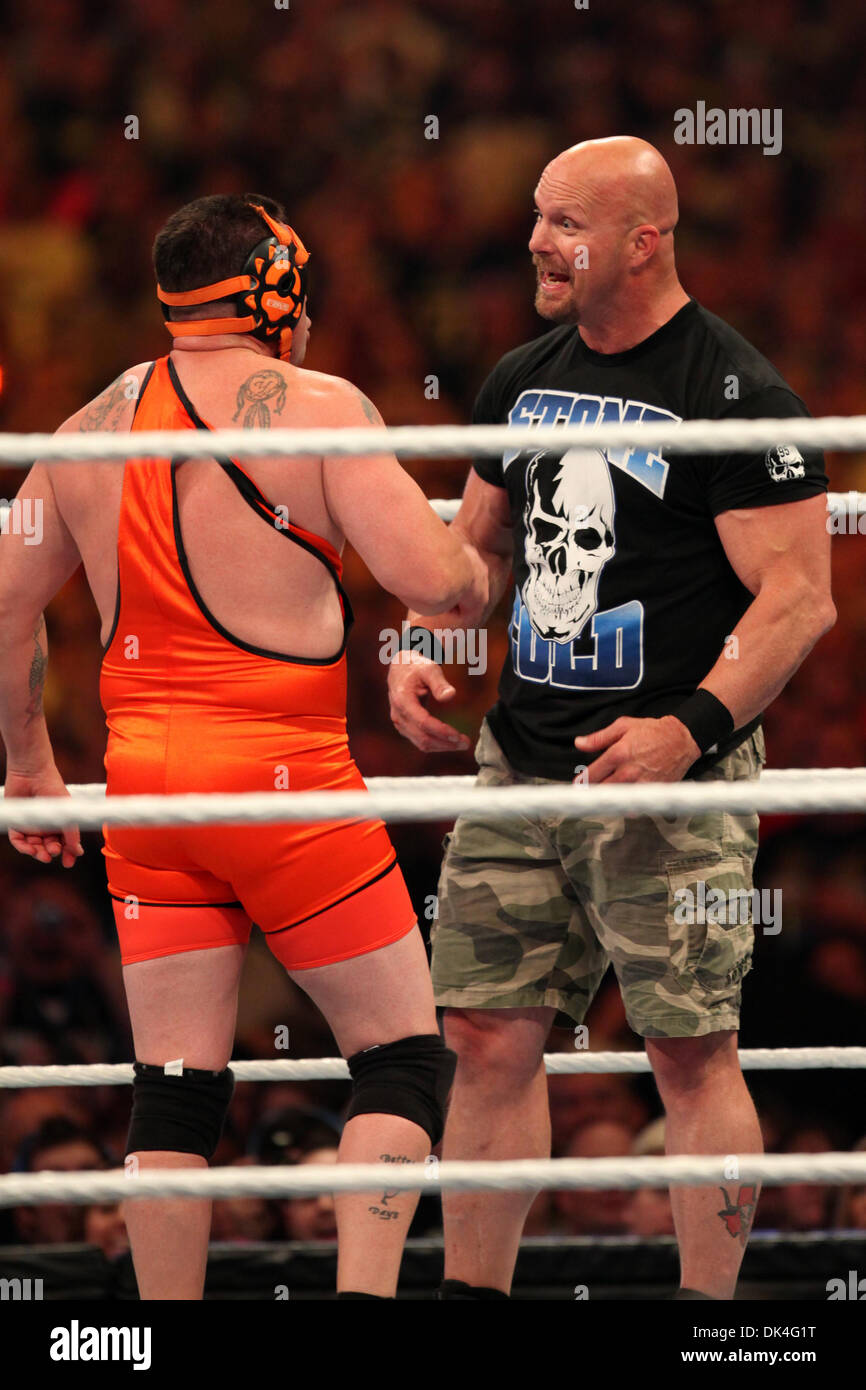 Apr 03, 2011 - Atlanta, Georgia, U.S. - Guest referee STEVE AUSTIN ...