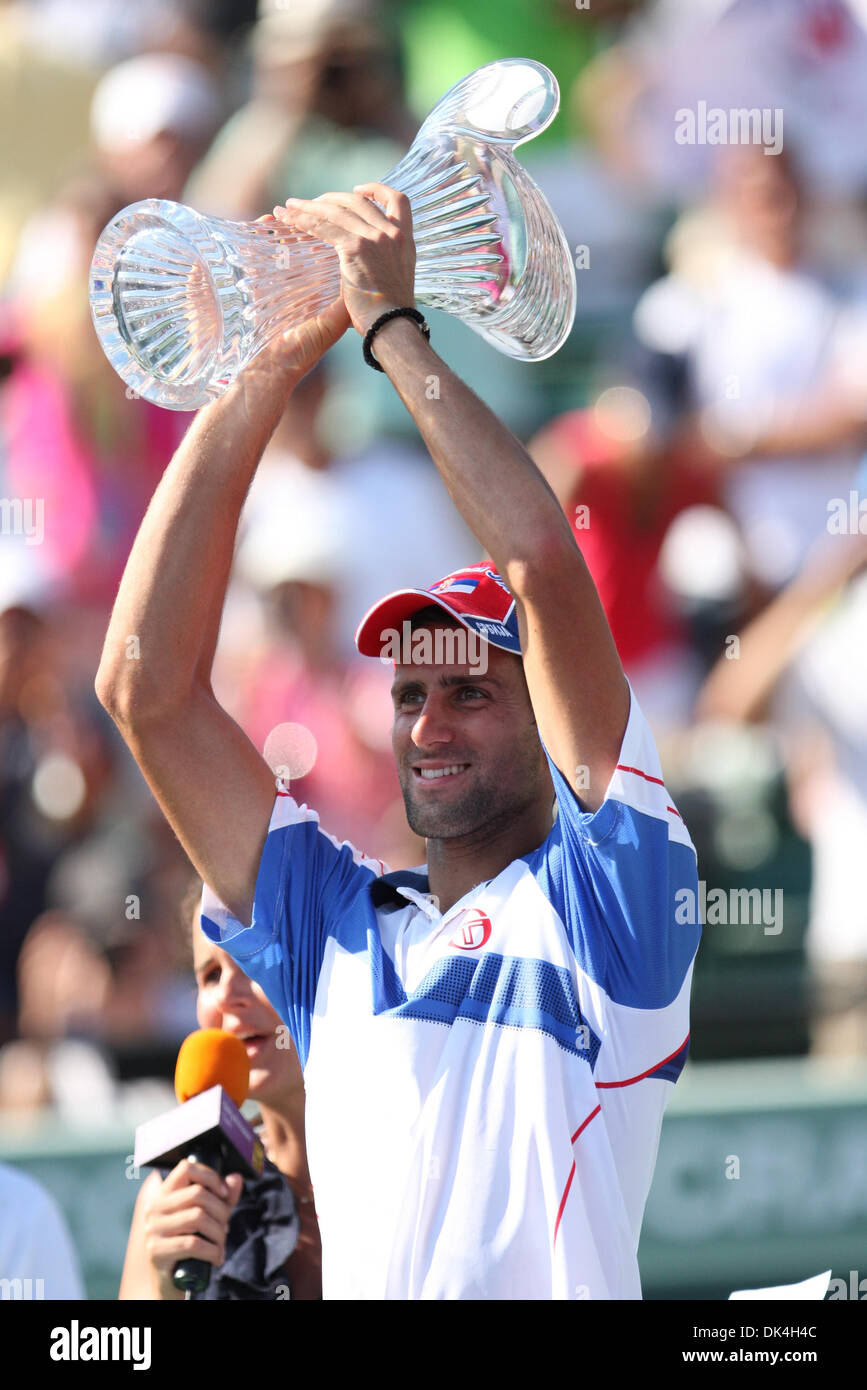 Apr. 3, 2011 - Kay Biscayne, Florida, U.S - No.2 Novak Djokovic (SRB ... Apr. 3, 2011 - Kay Biscayne, Florida, U.S - No.2 Novak Djokovic (SRB ...
