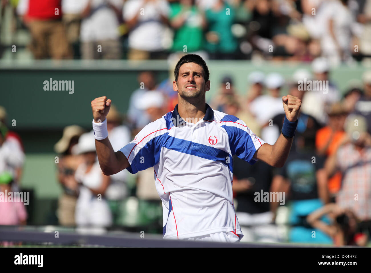 Apr. 3, 2011 - Kay Biscayne, Florida, U.S - No.2 Novak Djokovic (SRB ...