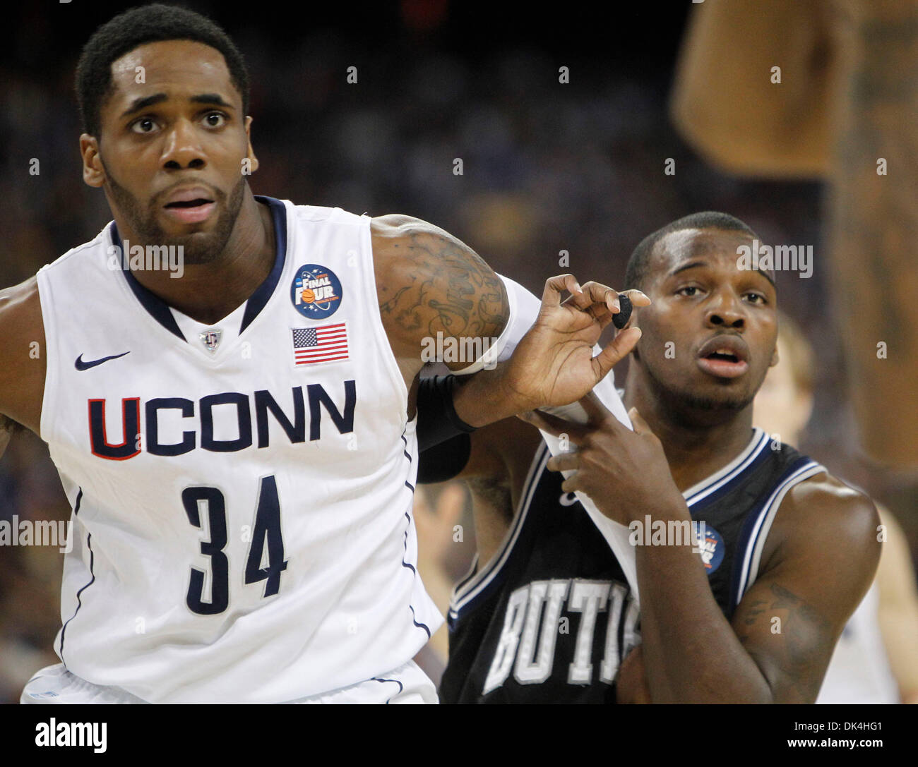 Apr. 4, 2011 - Houston, TX, USA - Butler guard Shelvin Mack (1) battled ...