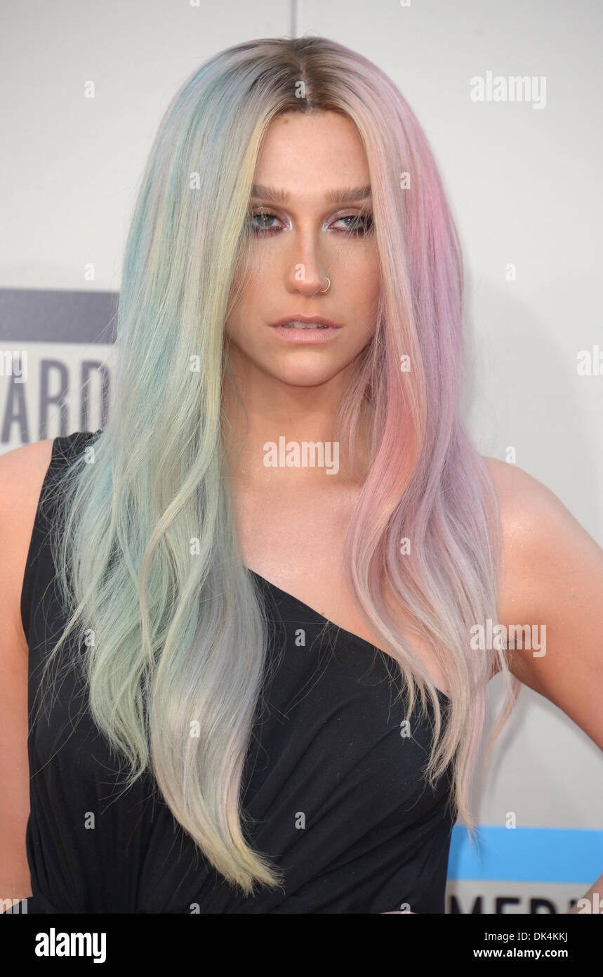 Singer Ke$ha arrives at the American Music Awards, Los Angeles, America ...