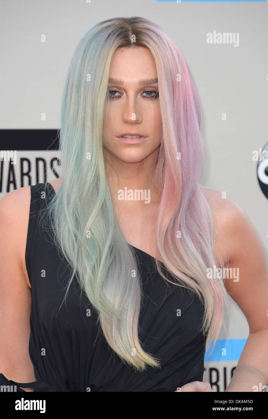 Singer Ke$ha arrives at the American Music Awards, Los Angeles, America ...