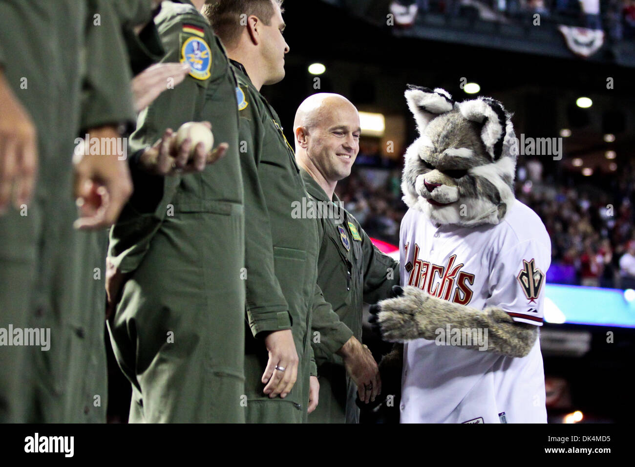 Apr. 8, 2011 - Phoenix, Arizona, U.S - Arizona Diamondbacks' mascot ...
