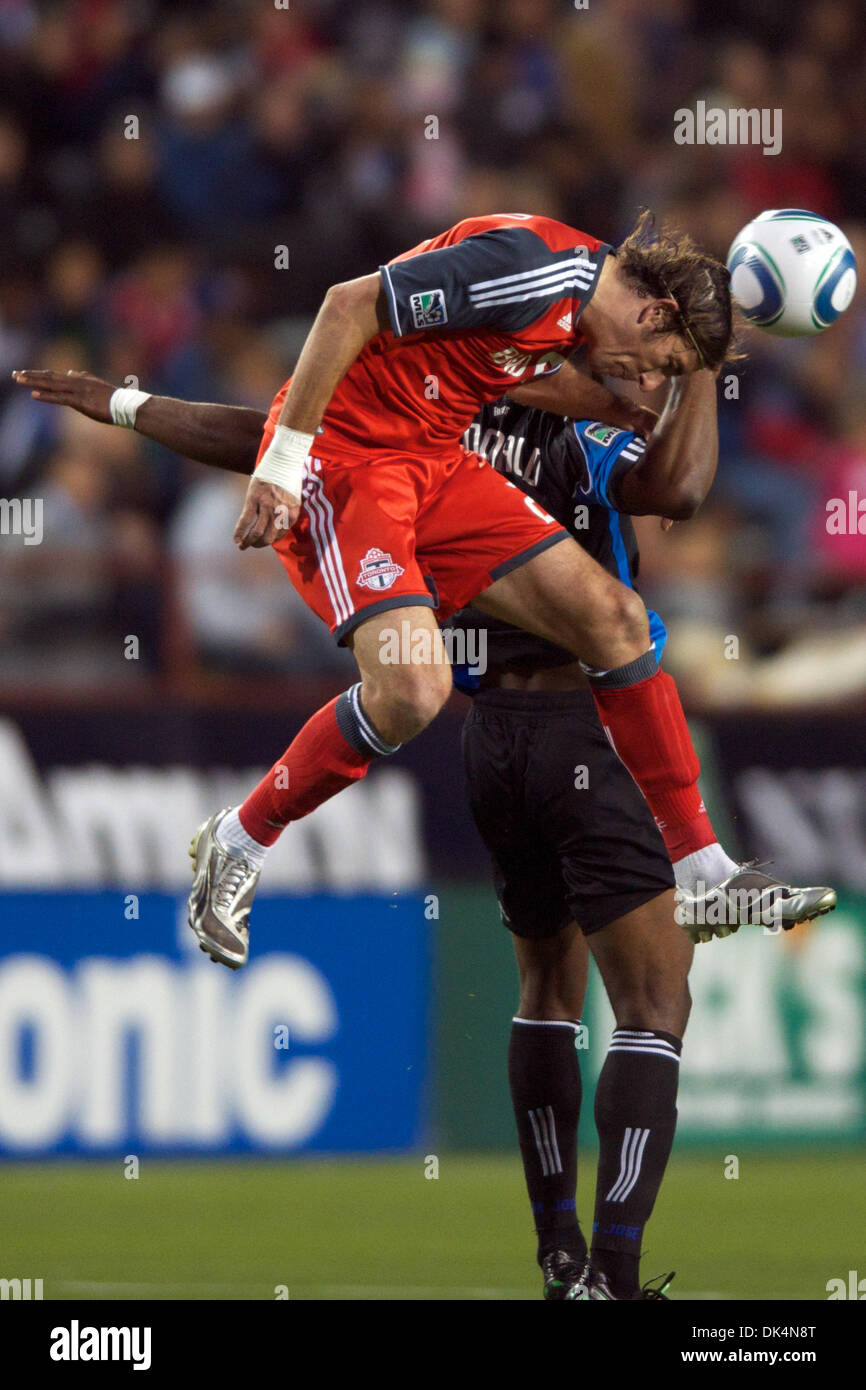 Apr. 9, 2011 - Santa Clara, California, U.S - Toronto FC forward Alan ...