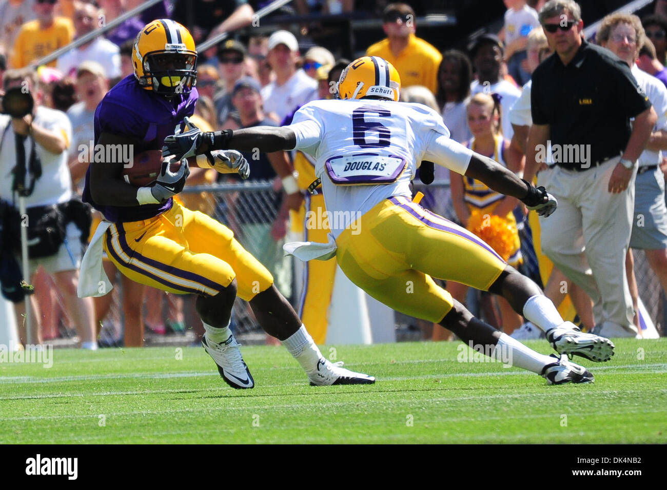 Apr. 9, 2011 - Baton Rouge, Louisiana, U.S - Craig Loston #6 of the LSU ...