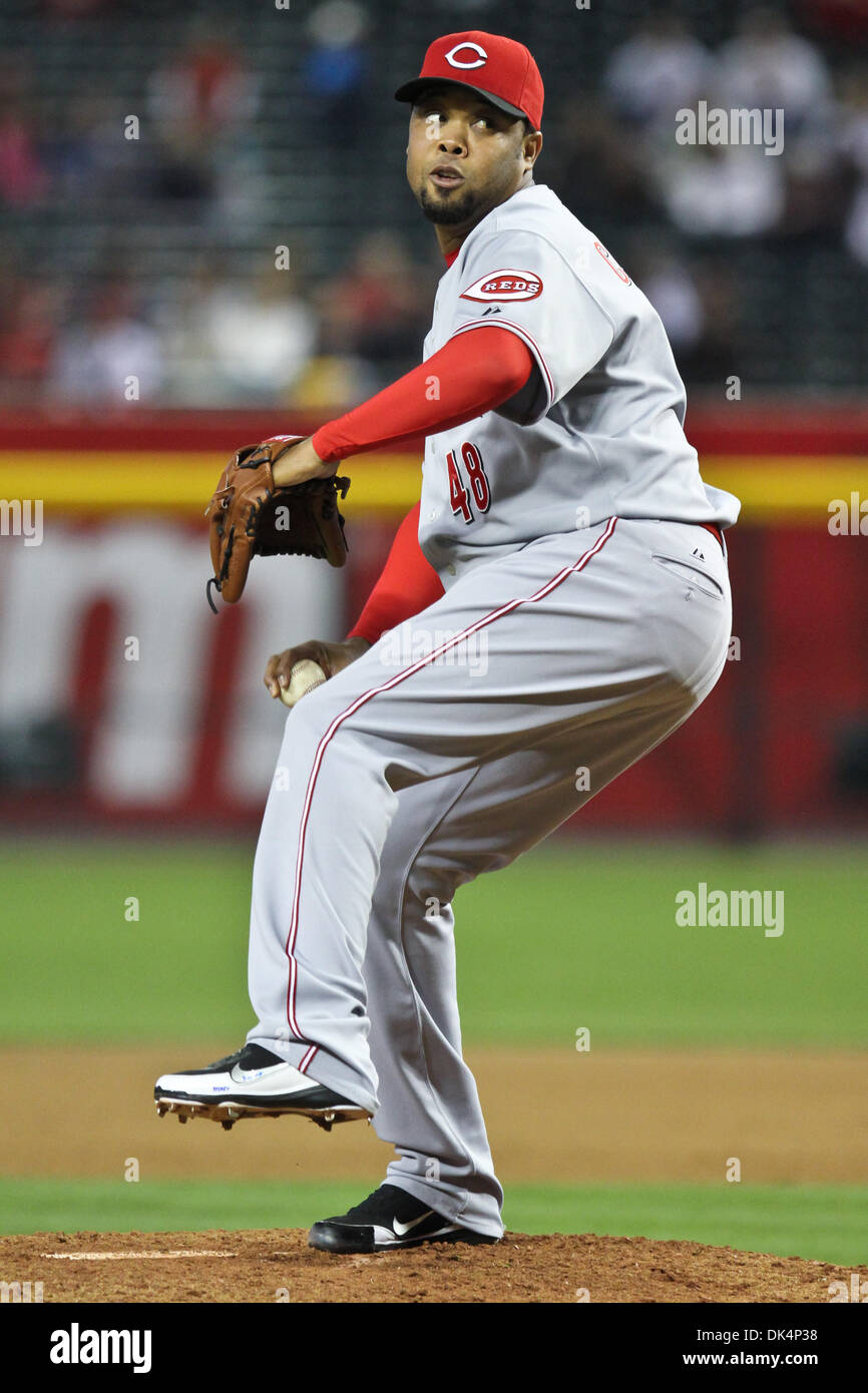 Apr. 9, 2011 - Phoenix, Arizona, U.S - Cincinnati Reds' closer ...