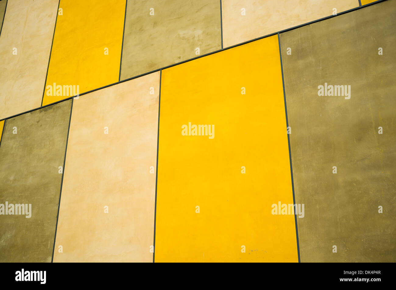 Facade cladding in vivid colors, a full frame take Stock Photo - Alamy