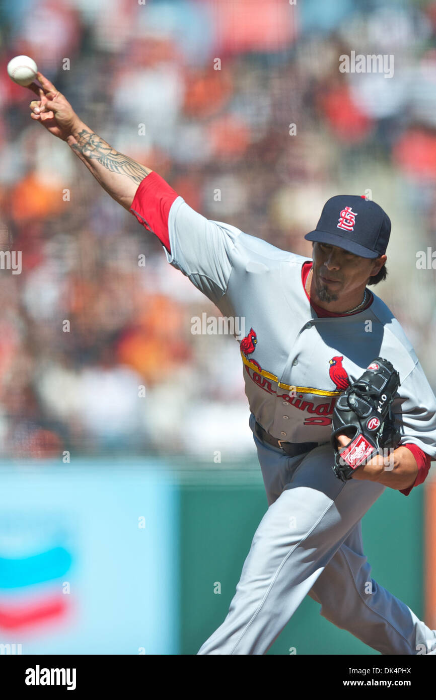 Apr. 10, 2011 - San Francisco, California, U.S - St. Louis Cardinals ...