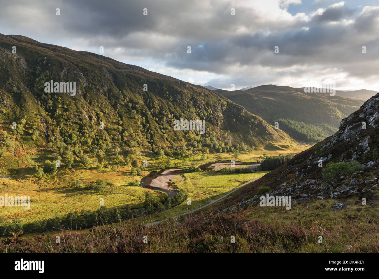 Aerial view of the River Conon Stock Photo - Alamy