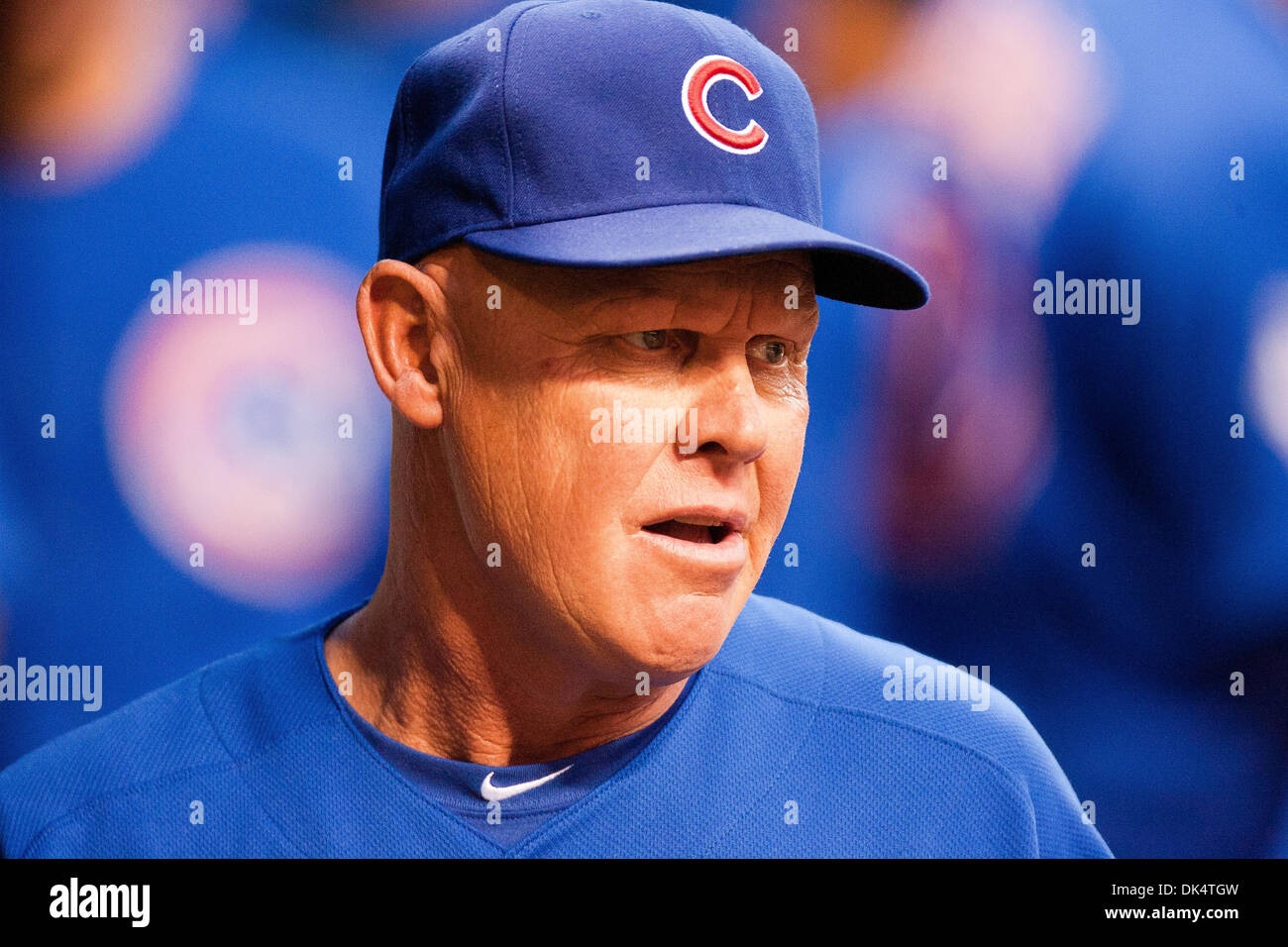 Apr. 13, 2011 - Houston, Texas, U.S - Chicago Cubs Manager Mike Quade ...