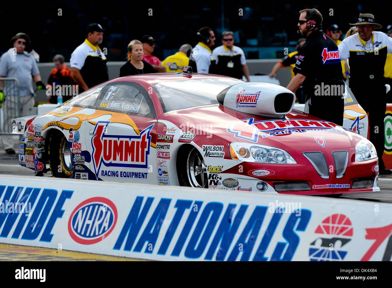 Apr. 15, 2011 - Charlotte, North Carolina, U.S - NHRA Pro stock driver ...