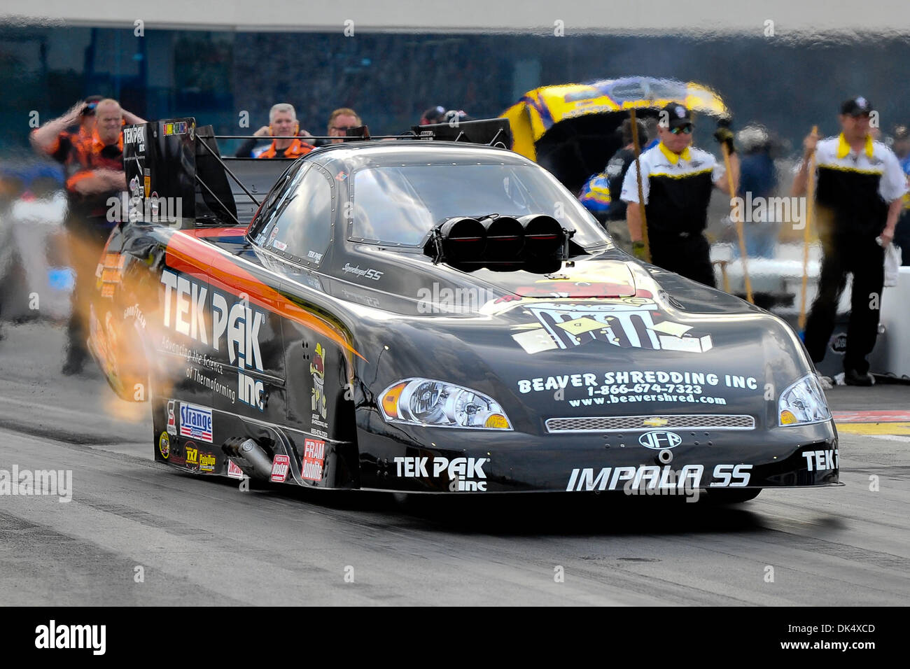 Apr. 15, 2011 - Charlotte, North Carolina, U.S - NHRA Funny car drive ...