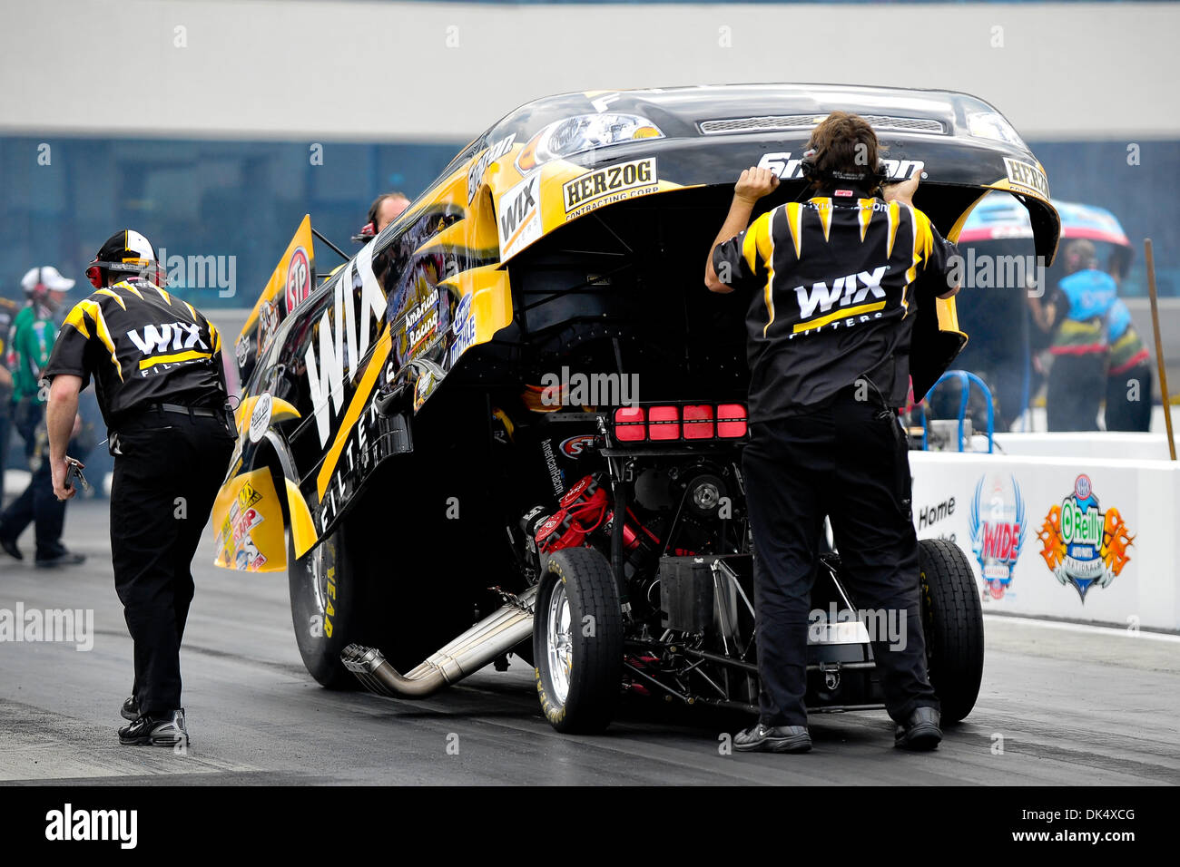Apr. 15, 2011 - Charlotte, North Carolina, U.S - NHRA funny car driver ...