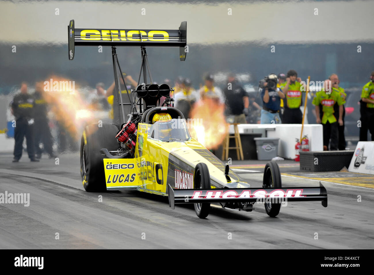 Apr. 15, 2011 - Charlotte, North Carolina, U.S - NHRA Top Fuel driver ...