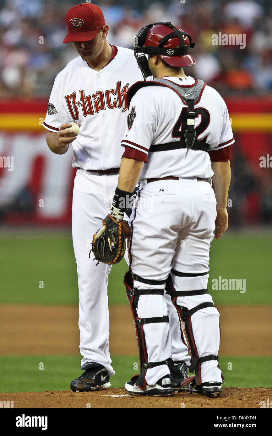 Apr. 15, 2011 - Phoenix, Arizona, U.S - Arizona Diamondbacks' catcher ...