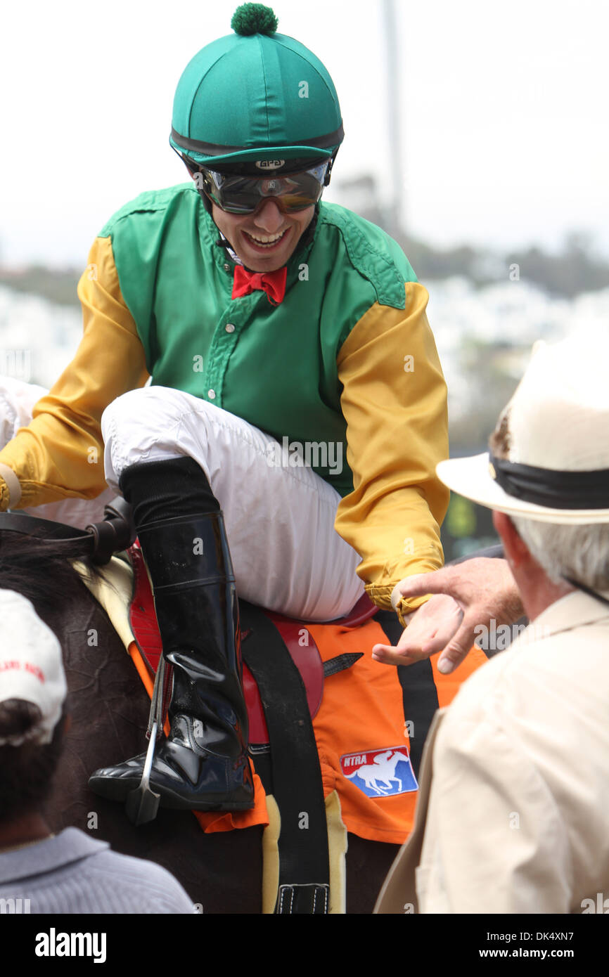 July 20, 2011 - Del Mar, California, U.S. - Jockey JOSEPH TALAMO is ...