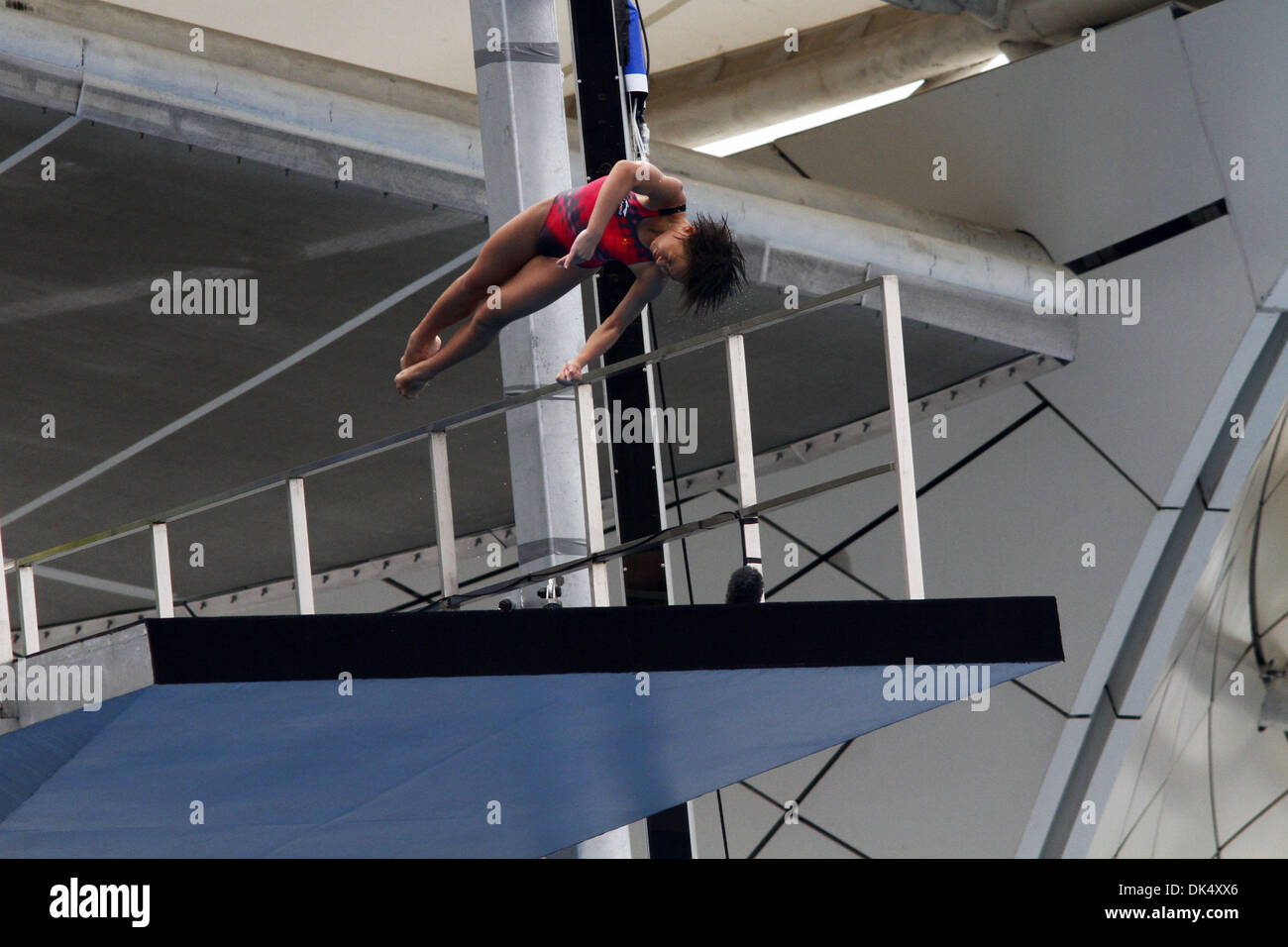 Jul 20, 2011 - Shanghai, China - HU YADAN of China takes a dive during ...