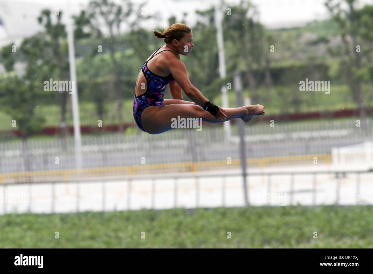 Jul 20, 2011 - Shanghai, China - ROSELINE FILION of Canada takes a dive ...