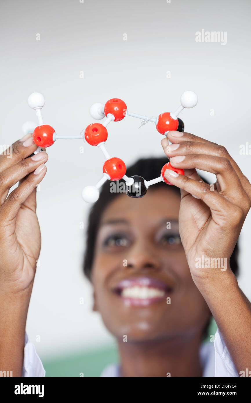 Teacher Analyzing Molecular Structure Stock Photo - Alamy