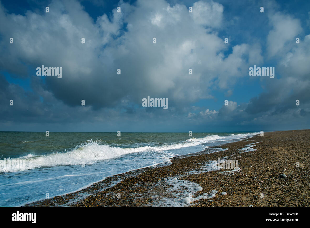 View of Cley beach, Norfolk Stock Photo - Alamy