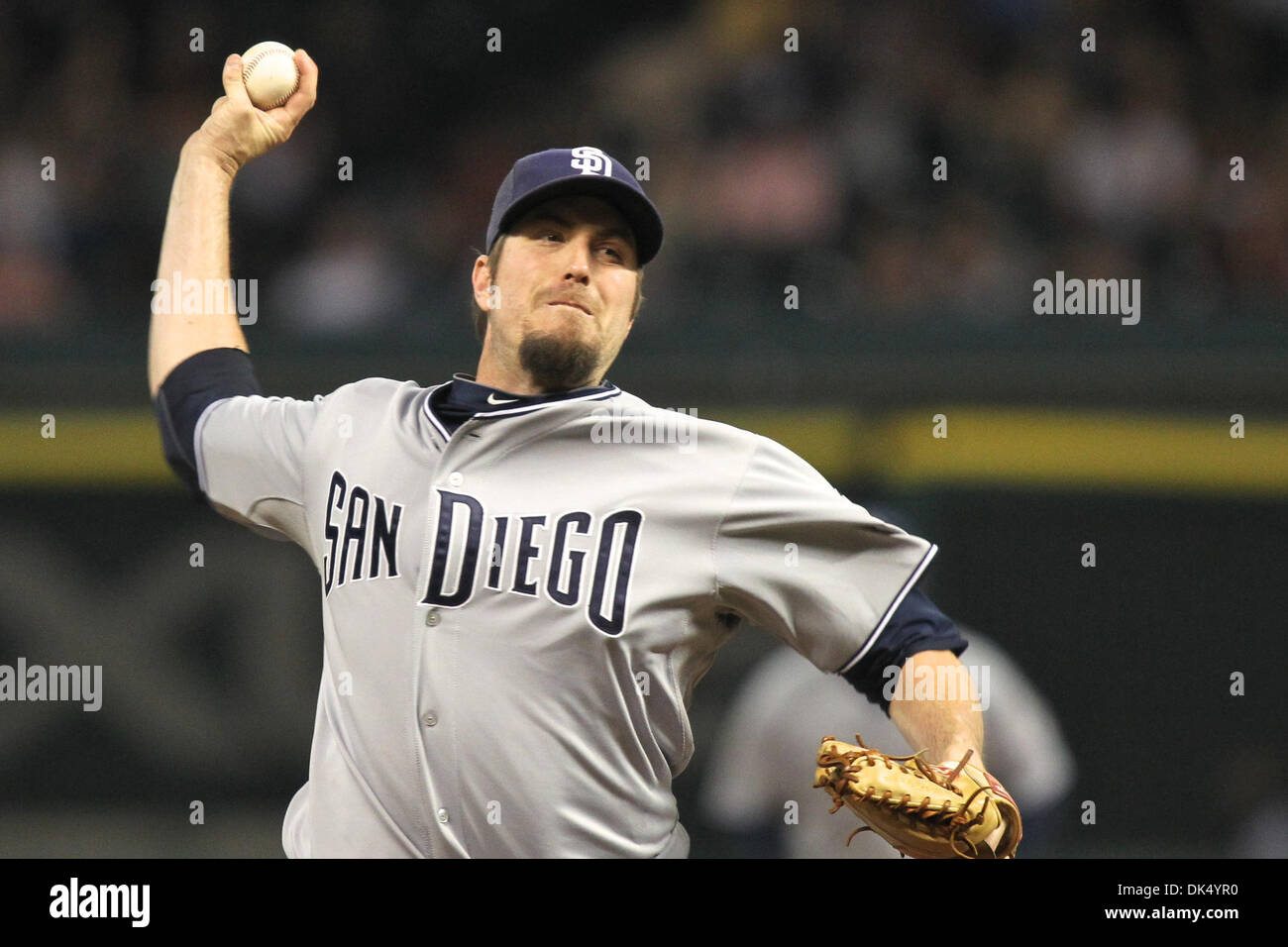 Apr. 16, 2011 - Houston, Texas, U.S - San Diego Padres Pitcher Chad ...