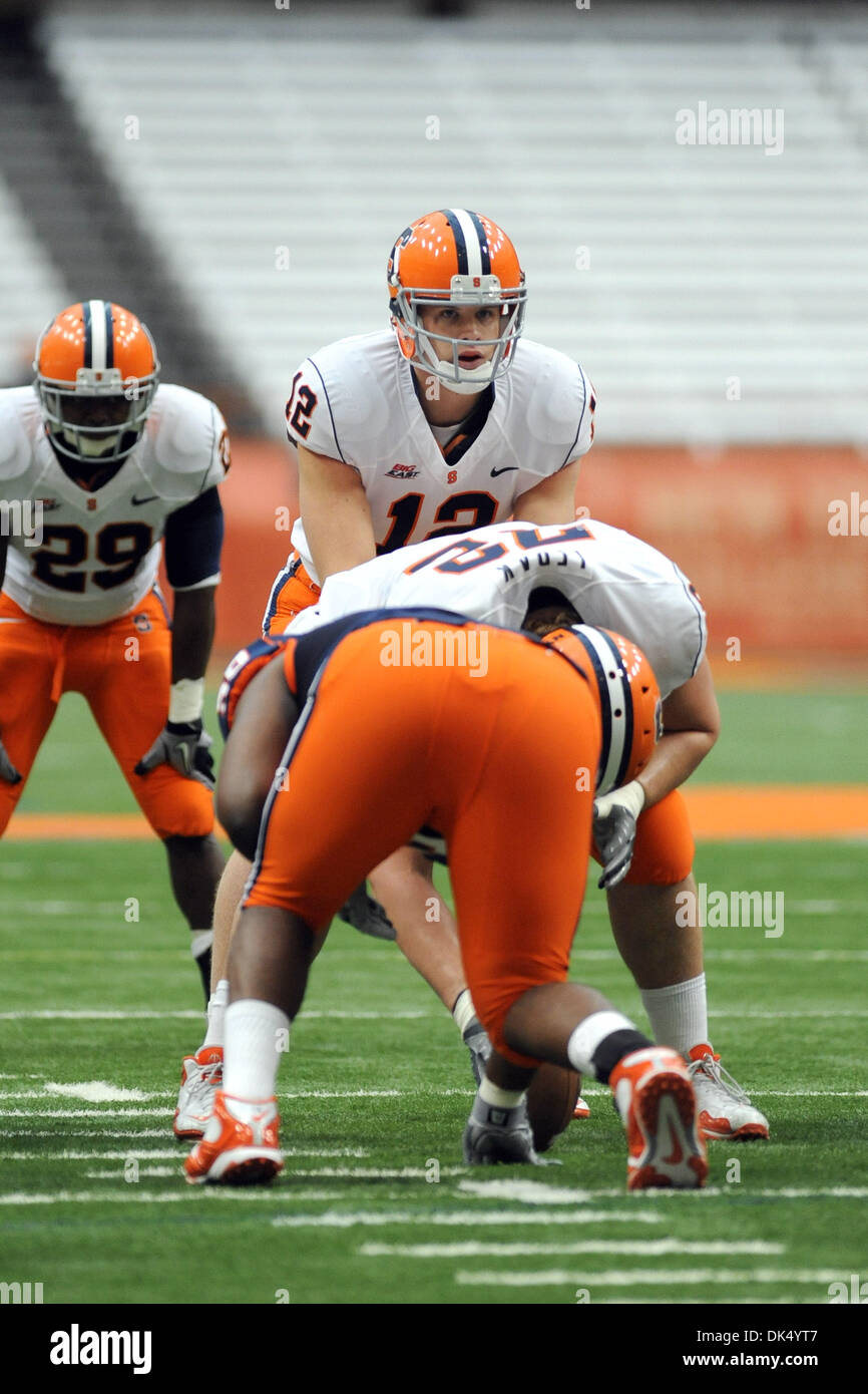 Apr. 16, 2011 - Syracuse, New York, U.S - Syracuse Orange quarterback ...