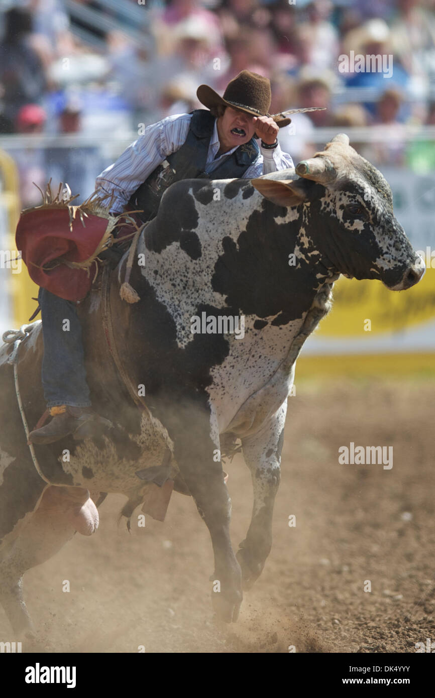Apr. 16, 2011 - Red Bluff, California, U.S - Justin Rickard of Nuevo ...