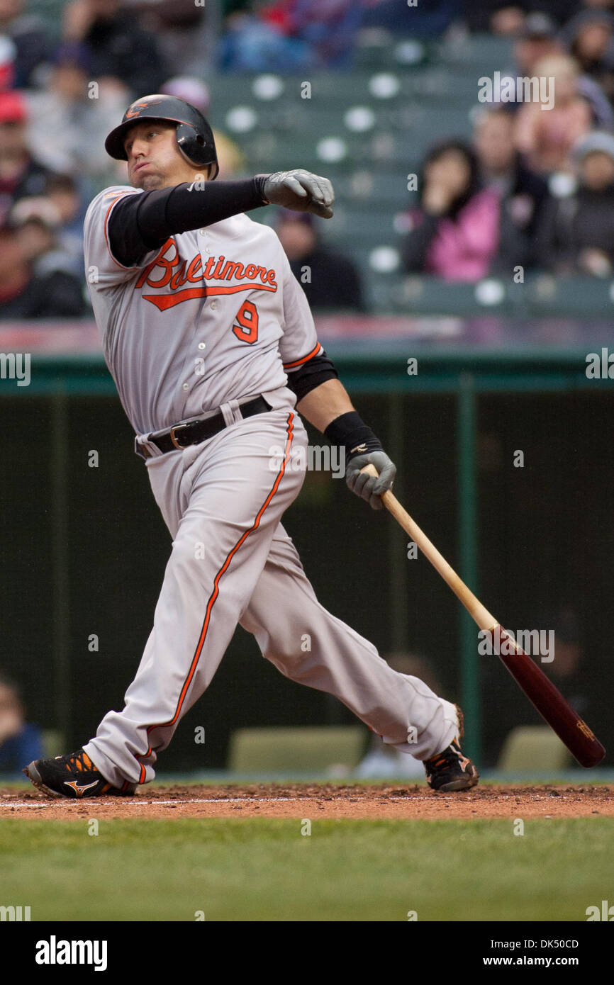 Apr. 16, 2011 - Cleveland, Ohio, U.S - Baltimore Orioles catcher Jake ...