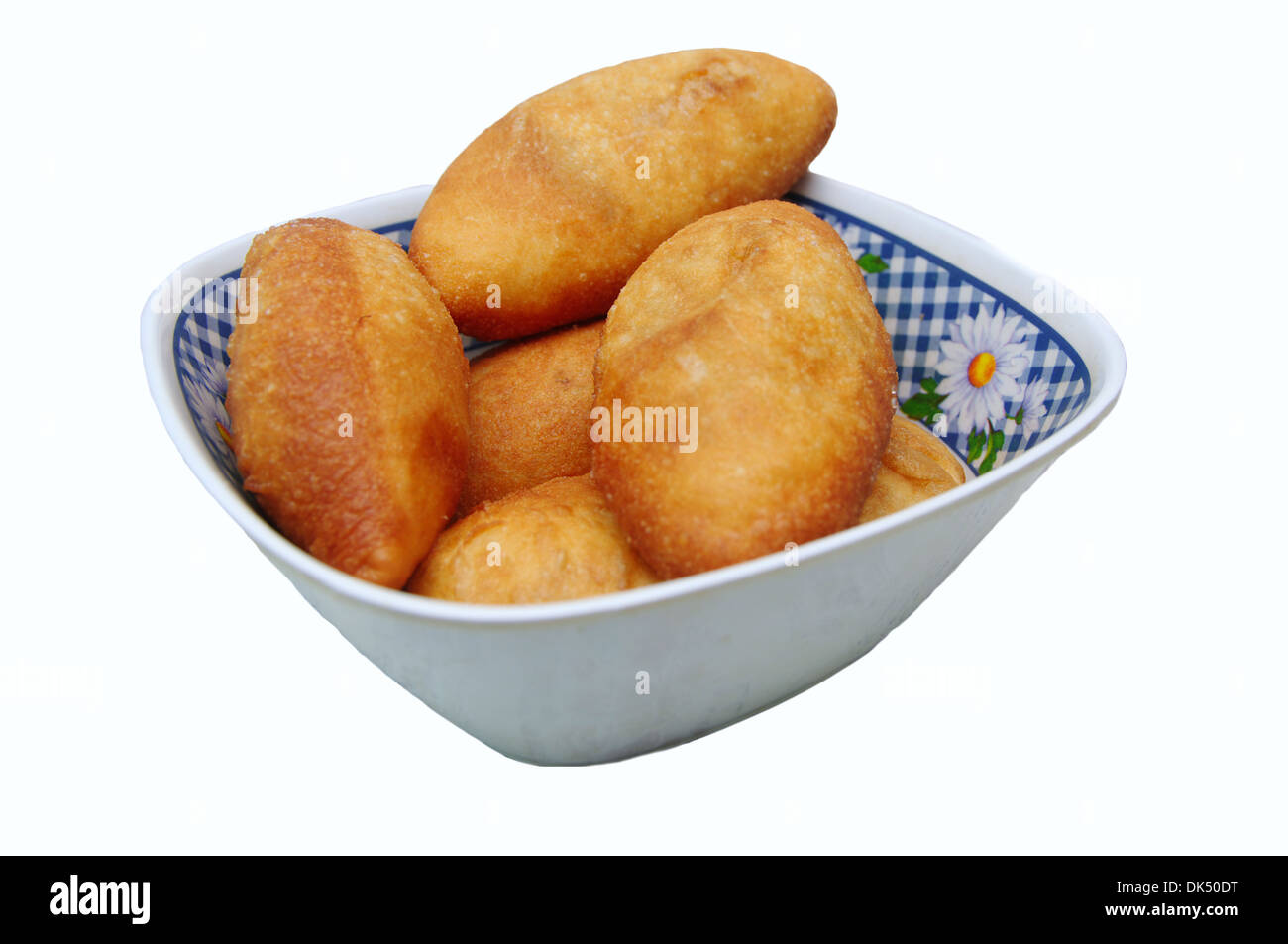 patties in the plate on white background Stock Photo - Alamy