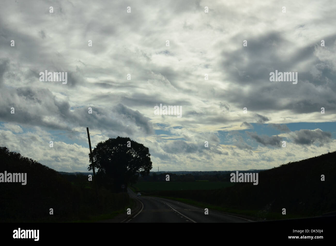 blue stromy sky, with clouds Stock Photo - Alamy