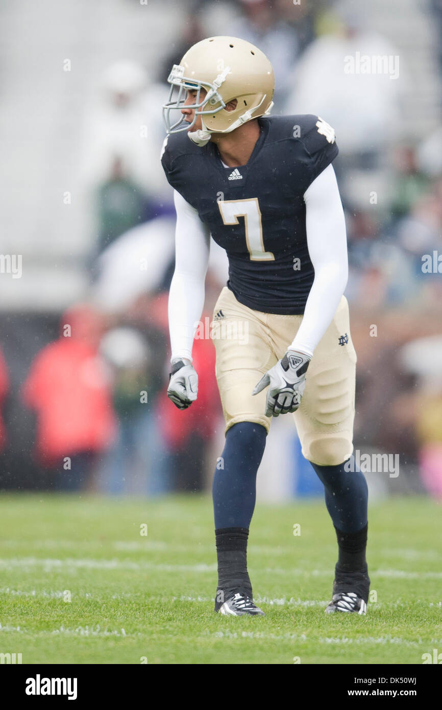 Apr. 16, 2011 - South Bend, Indiana, U.S - Notre Dame wide receiver TJ ...