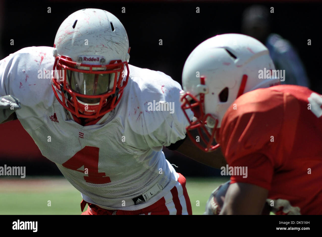 Apr. 16, 2011 - Lincoln, Nebraska, U.S - Lavonte David (#4) had three ...