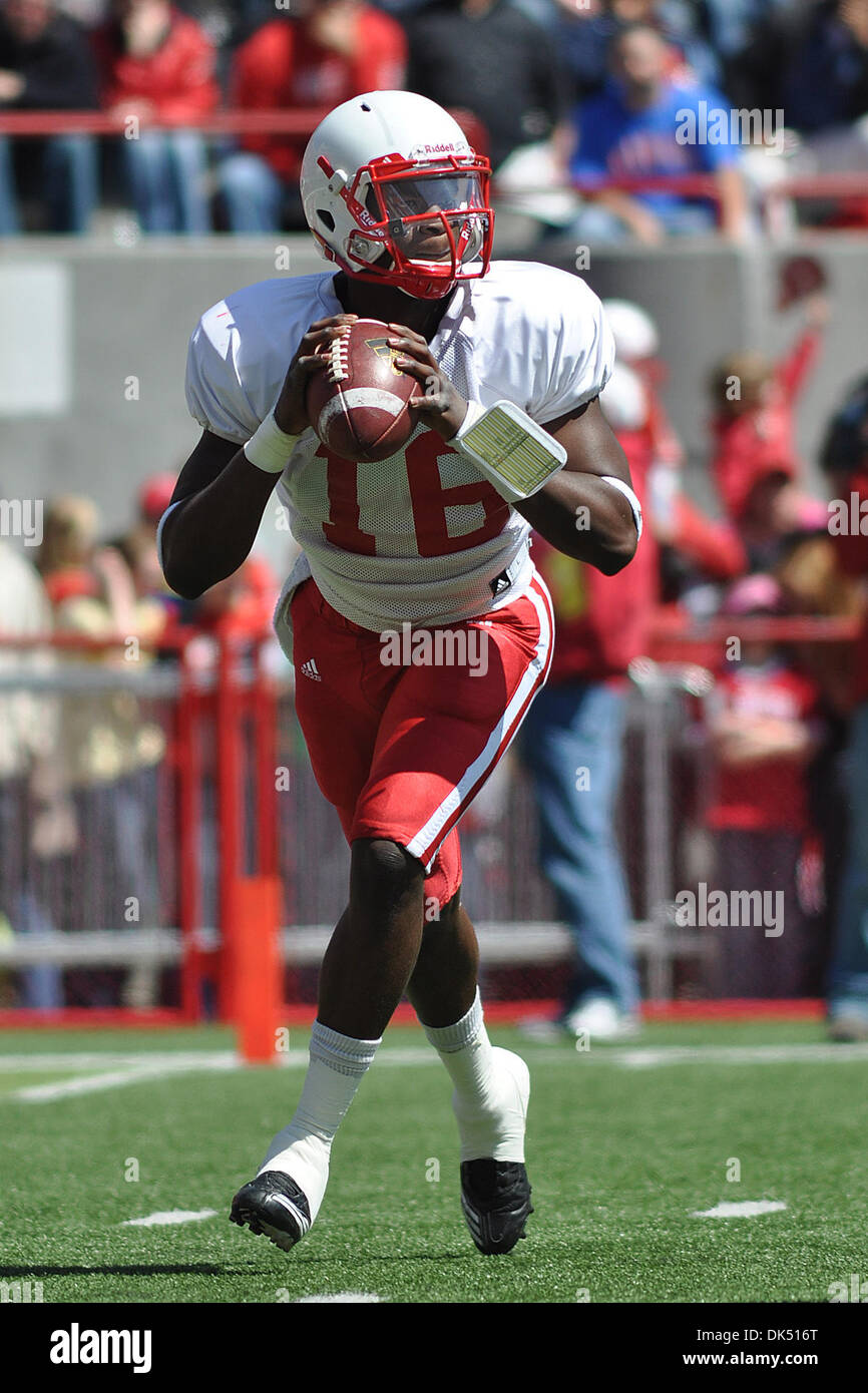 Apr. 16, 2011 - Lincoln, Nebraska, U.S - Brion Carnes (#16) passed for ...