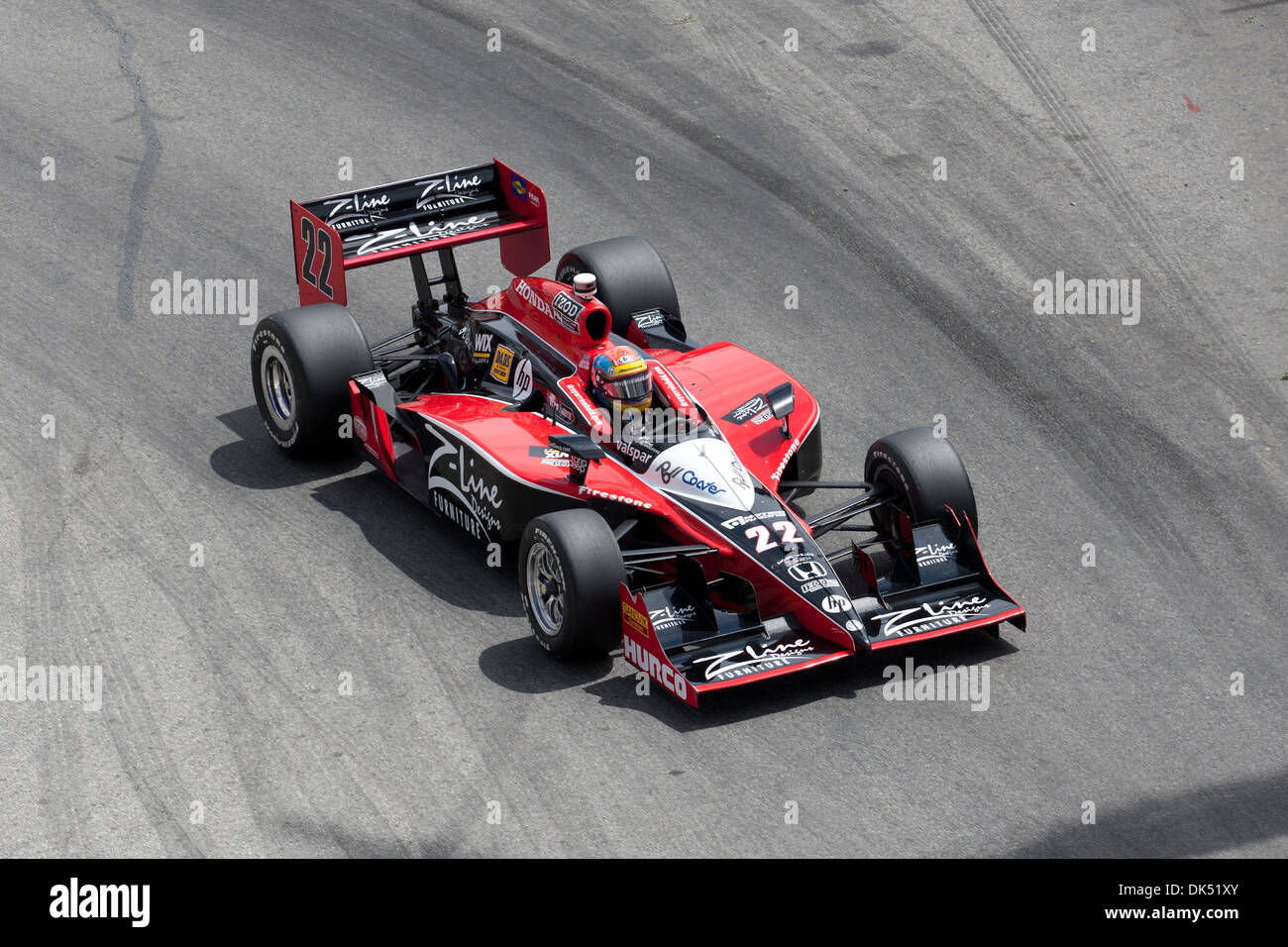 Apr. 17, 2011 - Long Beach, California, U.S - Justin Wilson driver of ...