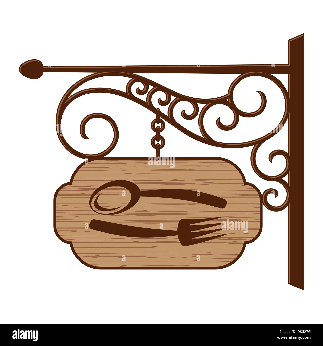 Old wooden signboard Stock Photo - Alamy