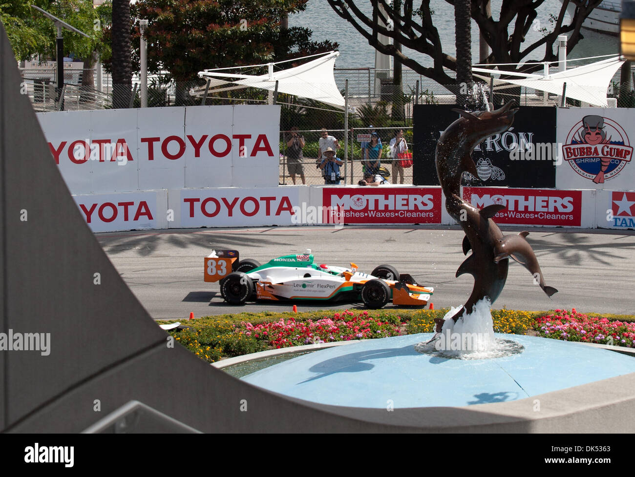 Apr. 17, 2011 - Long Beach, California, U.S - Charlie Kimball driver of ...