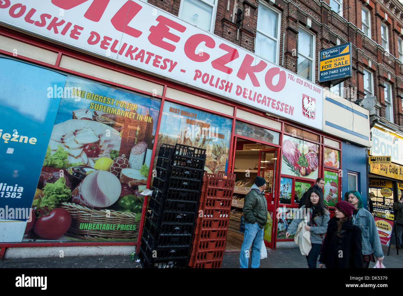 Polish delicatessen in Shepherd's Bush, London, United Kingdom Stock ...