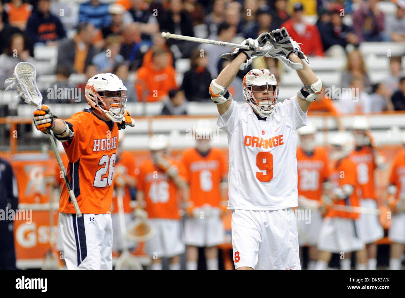 Apr. 19, 2011 - Syracuse, New York, U.S - Syracuse Orange midfielder ...